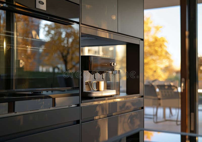 Coffee Machine on Counter stock photo. Image of brew - 311005596