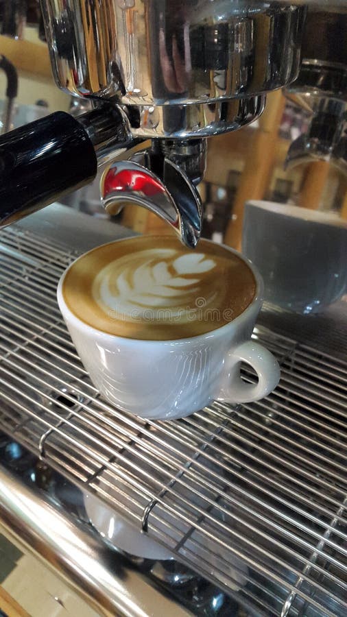 Coffee Machine. Cup of Coffee. Cafe. Advertising Poster. Making Coffee ...