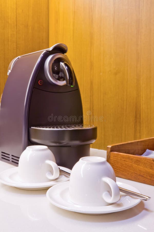 Coffee Machine and Cups Coffee Stock Photo - Image of coffee, great ...