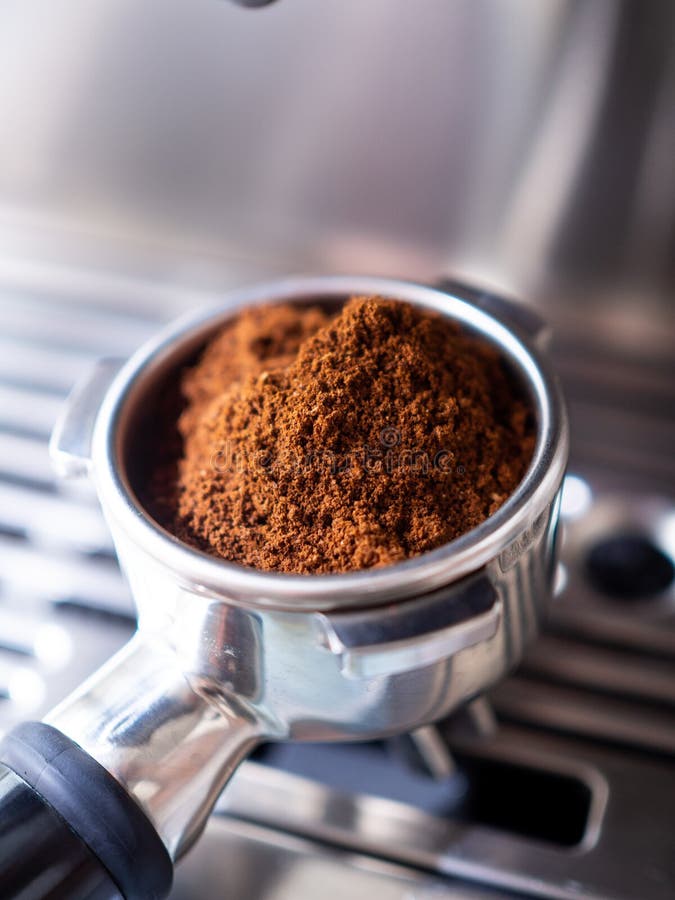 Coffee Filter with Freshly Ground Coffee Stock Image - Image of aroma ...