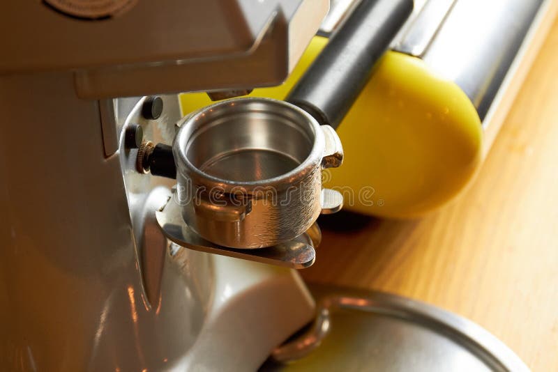 Coffee Machine Filter Holder. Stock Photo - Image of equipment ...