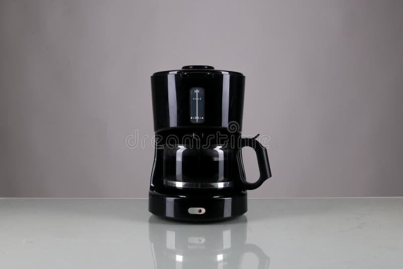 Coffee Bean Maker Blender and Coffee Bean Stock Photo - Image of black ...