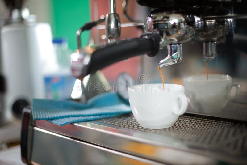 Coffee machine stock photo. Image of employed, prepare - 76200356