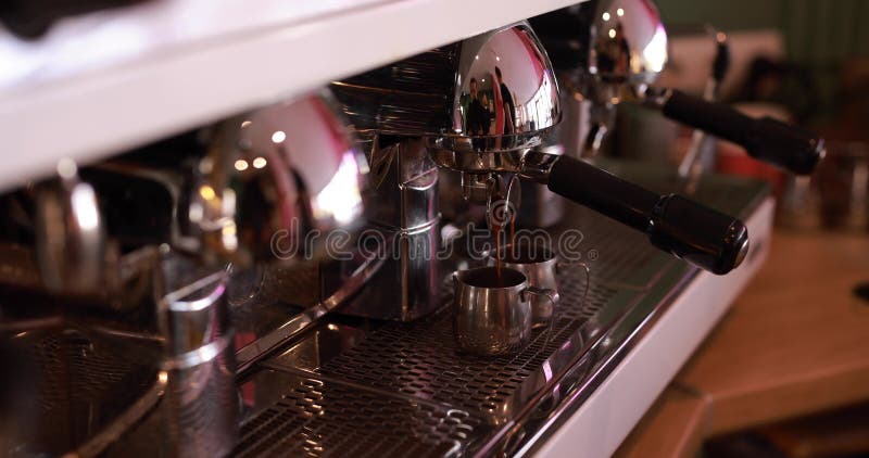 Coffee Machine Making Espresso Stock Footage - Video of hands ...