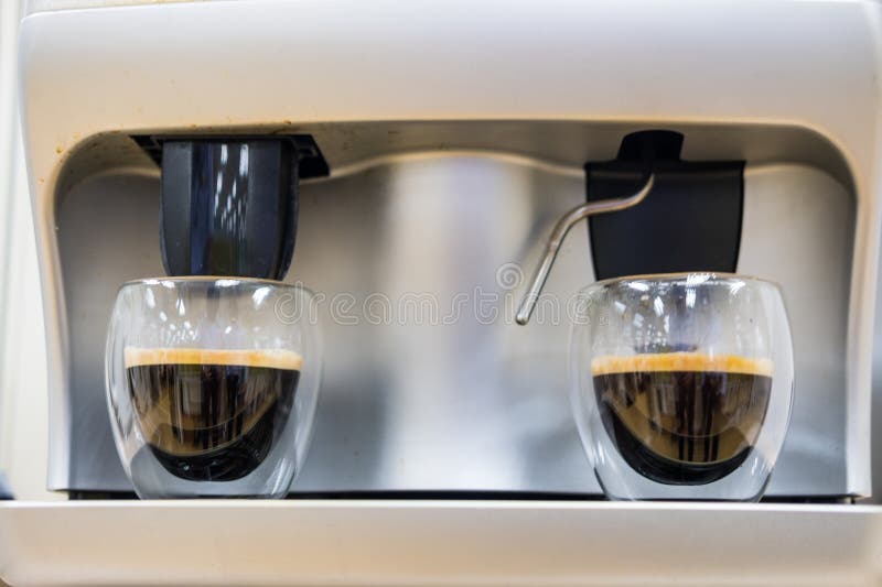 Espresso Pouring Double Walled Glass Stock Photos - Free & Royalty-Free ...