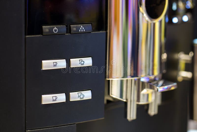 Coffee Machine Ready To Use Stock Photo - Image of ready, cafe: 225916212