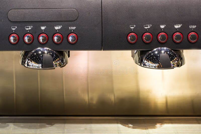Coffee Machine Ready To Use Stock Image - Image of commodity, capuccino ...