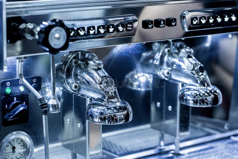 Coffee Machine Ready To Use Stock Image - Image of bari, ready: 225918985