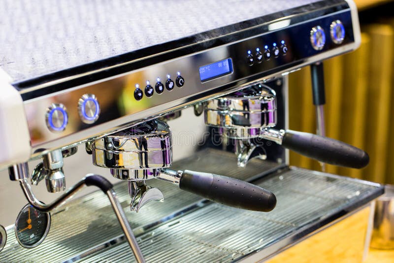 Coffee Machine Ready To Use Stock Image - Image of ready, latt: 225919199