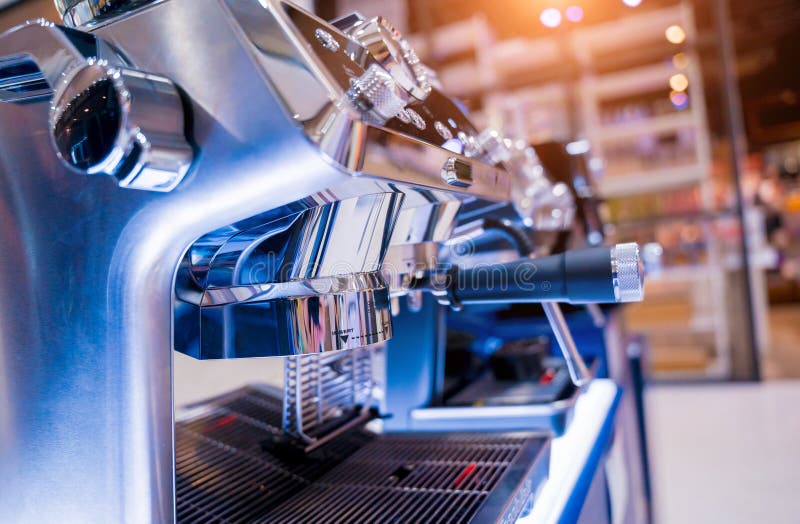 Coffee Machine in the Showroom of a Large Store Stock Photo - Image of ...
