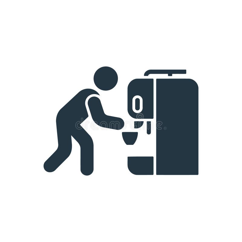 Coffee machine usage icon stock vector. Illustration of machine - 361768304