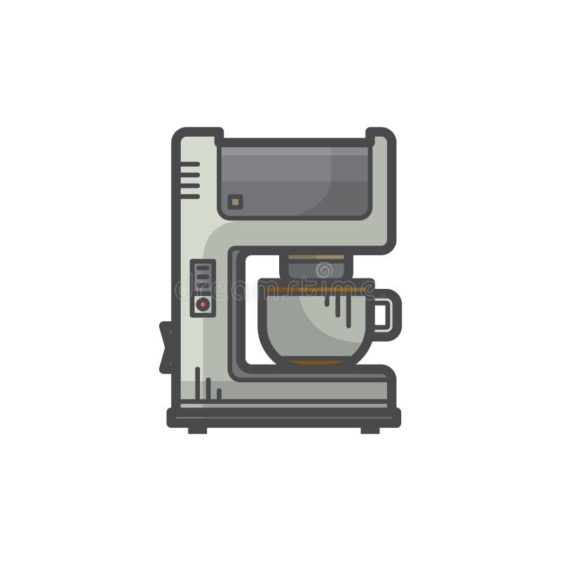Coffee Machine. Vector Illustration Decorative Design Stock Vector ...