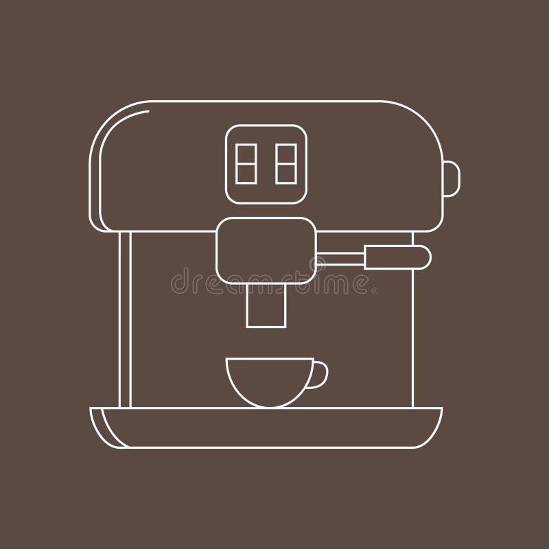 Coffee Machine. Vector Illustration Decorative Design Stock Vector ...