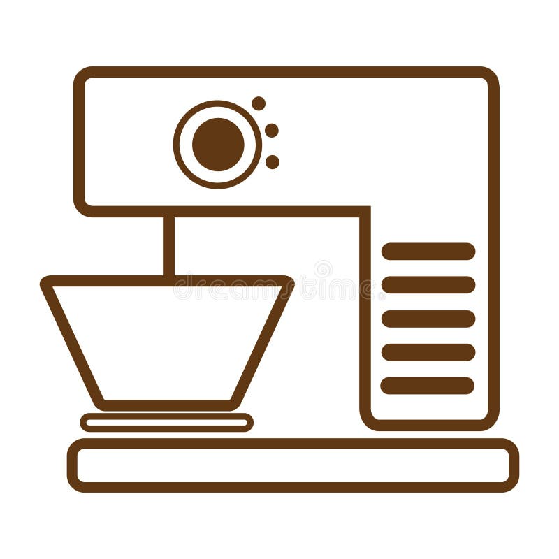 Coffee Machine. Vector Illustration Decorative Design Stock Vector ...