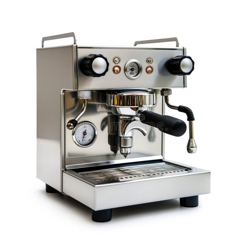 Coffee Machine on a White Background Stock Illustration - Illustration ...
