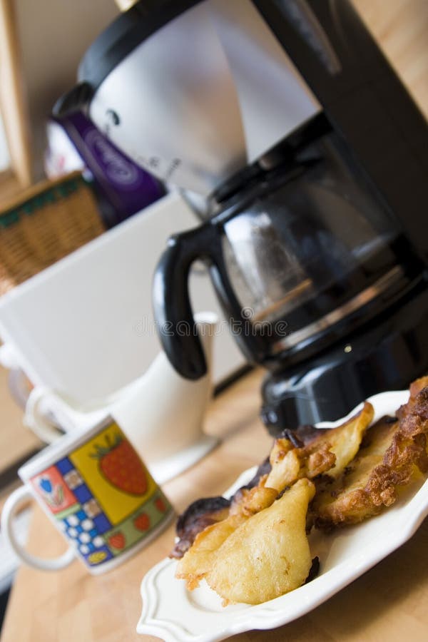 Coffee maker and breakfast stock image. Image of appliance - 13714861