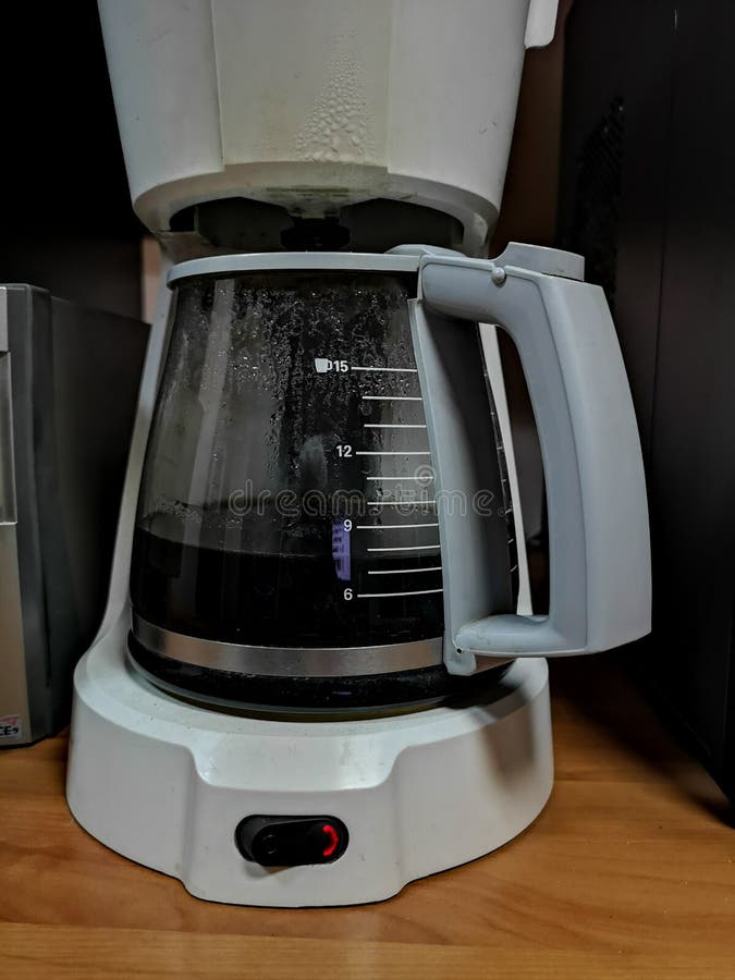 Coffee Maker with Coffee Stands on the Table Stock Photo - Image of ...