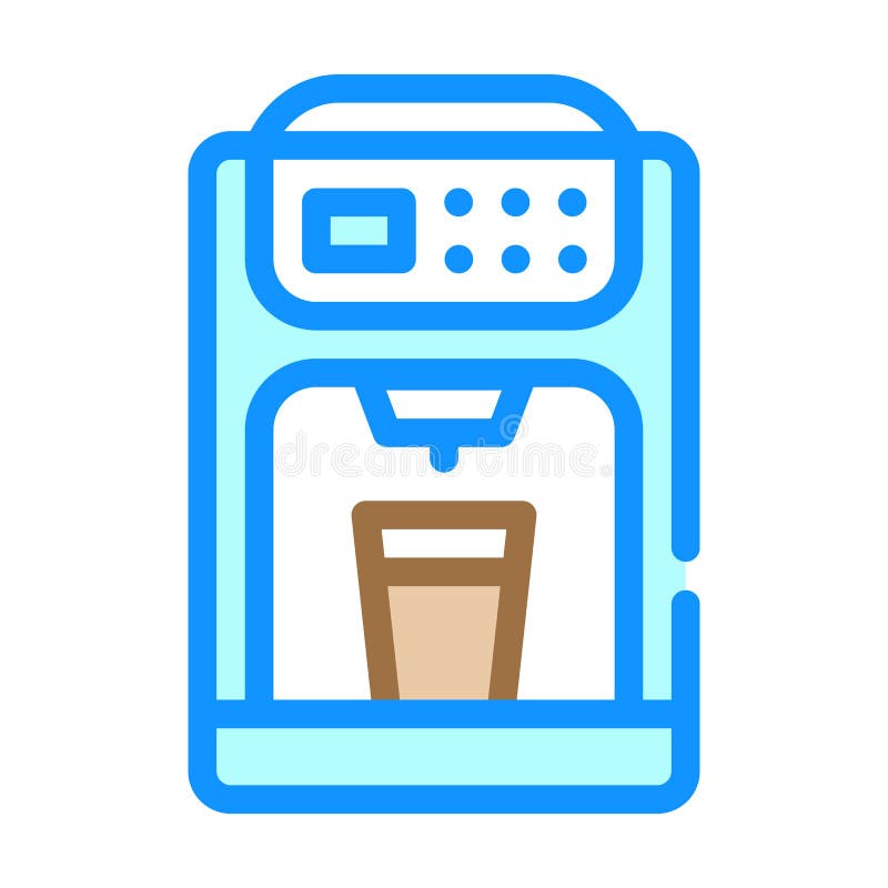 Coffee Maker Color Icon Vector Symbol Illustration Stock Vector ...