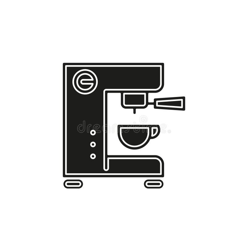 Coffee Maker Icon, Coffee Maker Machine Stock Illustration ...