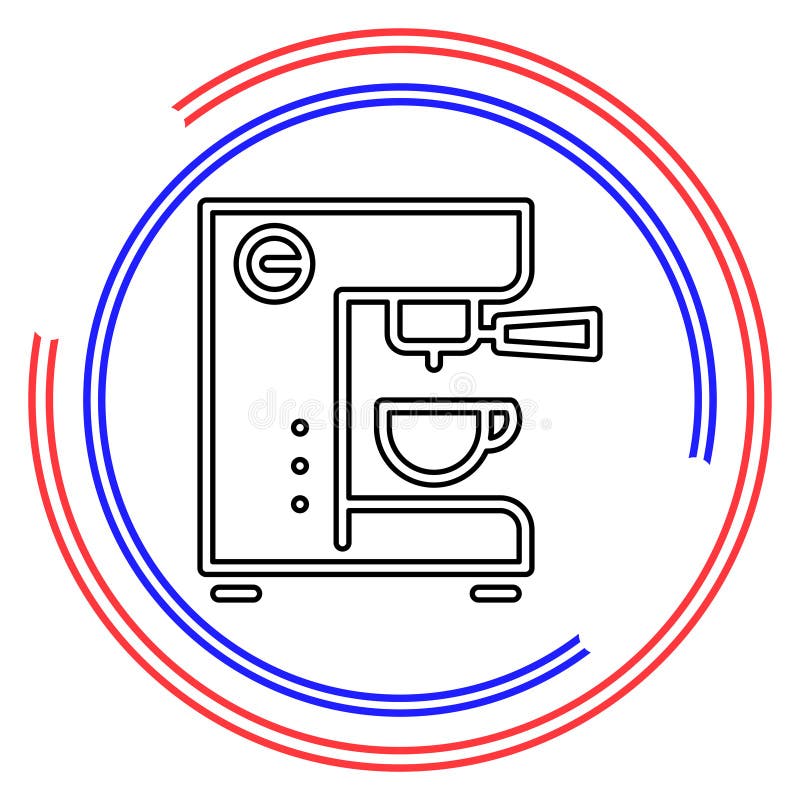 Coffee Maker Icon, Coffee Maker Machine Stock Illustration ...