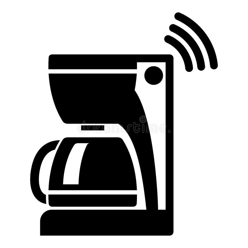 Coffee Maker Icon, Simple Black Style Stock Vector - Illustration of ...
