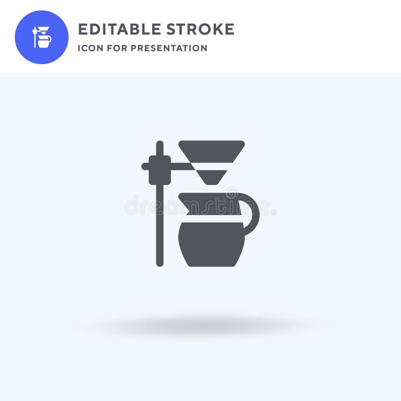Coffee Maker Icon Vector, Filled Flat Sign, Solid Pictogram Isolated on ...