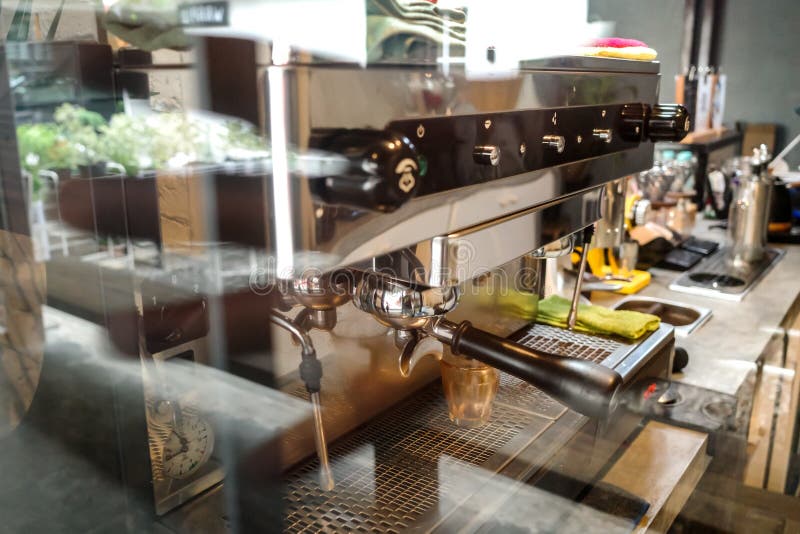 A Picture of a Coffee Making Machine Inside a Coffee Shop Taken from ...