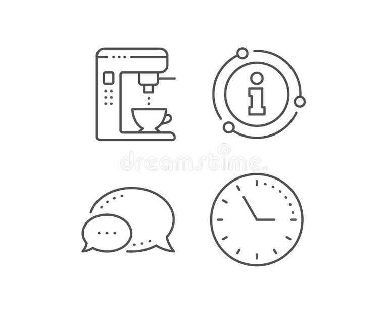 Coffee Maker Line Icon. Vending Machine Sign. Make Tea. Vector Stock ...
