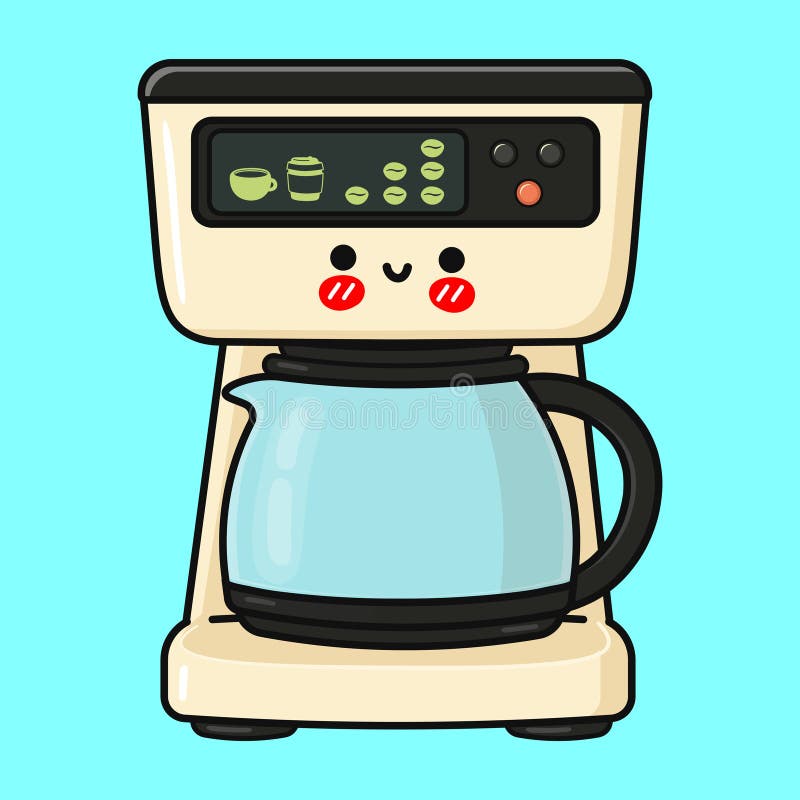 Smiling Coffee Maker Stock Illustrations – 290 Smiling Coffee Maker ...