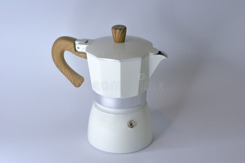 Coffee maker moka pot stock photo. Image of maker, coffee - 325964548