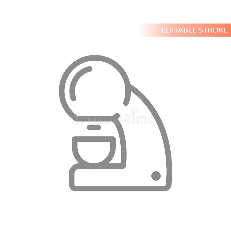 Coffee maker vector icon stock vector. Illustration of cappuccino ...
