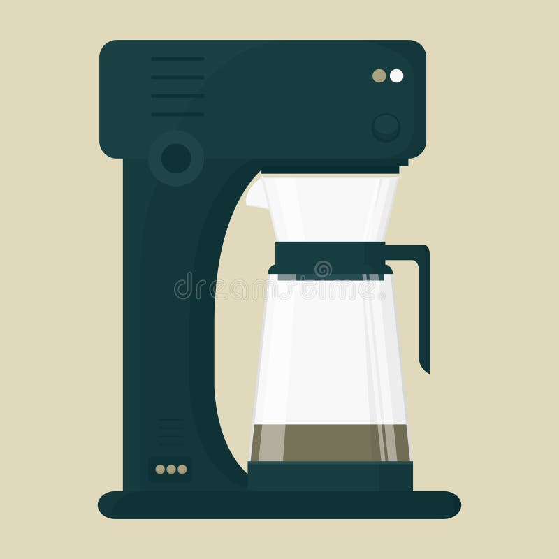 Coffee Maker. Vector Illustration Decorative Design Stock Vector ...