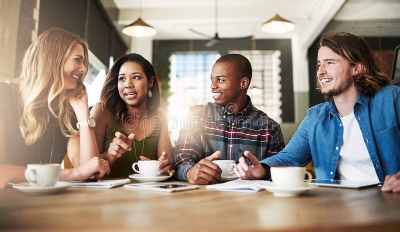 Coffee Makes Everything Better. a Group of Friends Catching Up Over ...