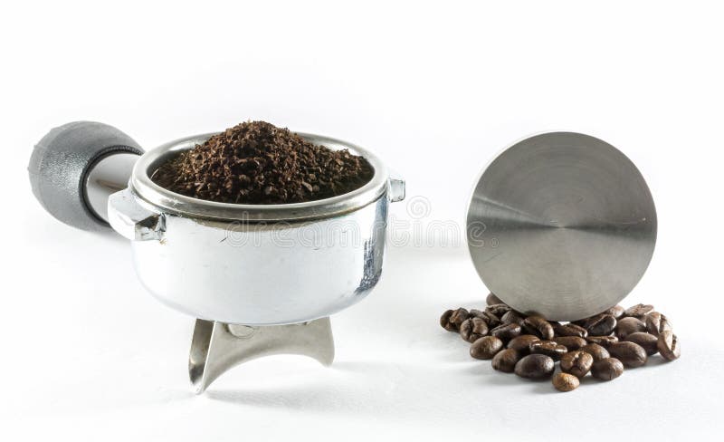 Coffee making stock photo. Image of black, powder, press - 40771948
