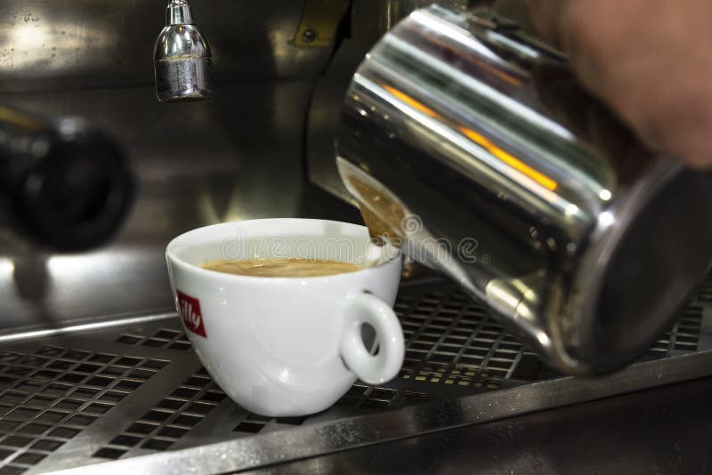 Coffee Making Machines, Coffee Making Process Stock Image - Image of ...