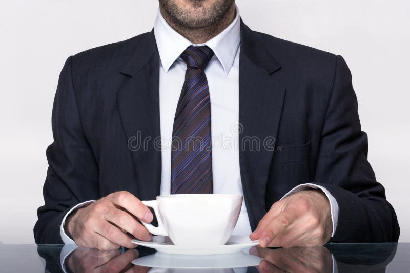 Coffee man stock photo. Image of handsome, business, suit - 66365472