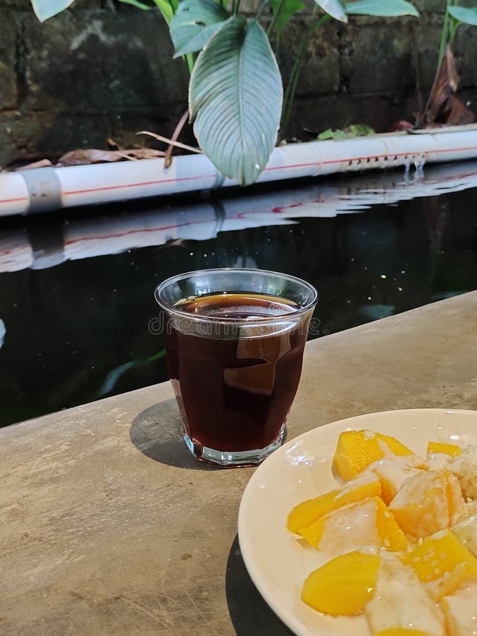 Coffee with Mango Sticky Rice Stock Photo - Image of mango, taste ...