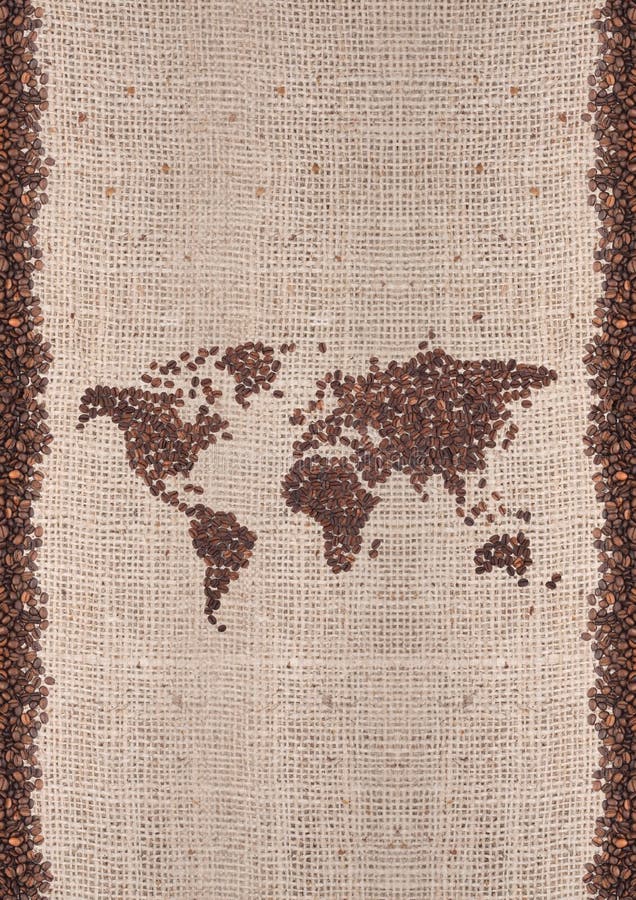 Coffee map stock image. Image of coffee, cartography - 14352887