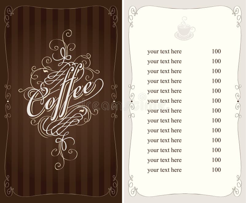 Coffee Menu Stock Illustrations – 133,761 Coffee Menu Stock ...