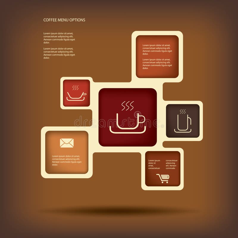 Coffee Menu or Infographics Vector Illustration Stock Vector ...