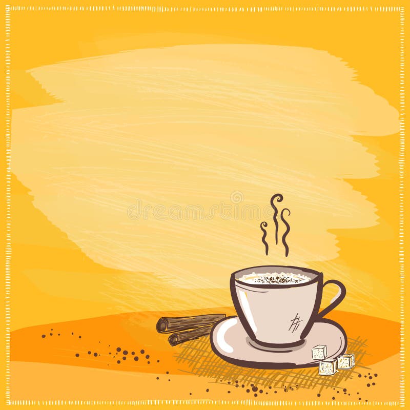 Coffee Menu List with Empty Space for Text Stock Vector - Illustration ...