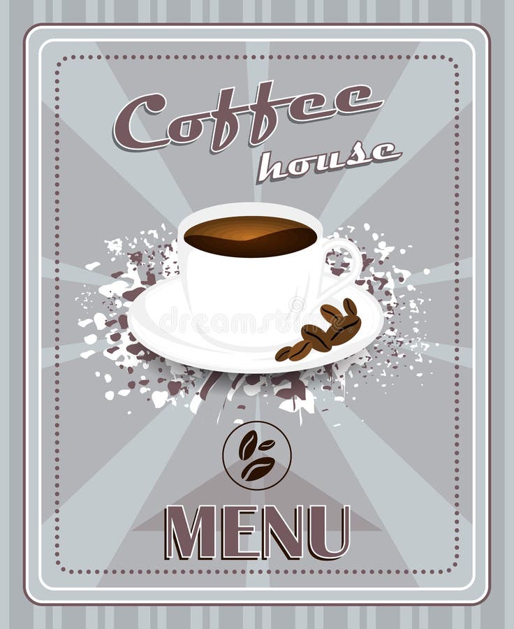 Coffee menu poster stock vector. Illustration of line - 53171412