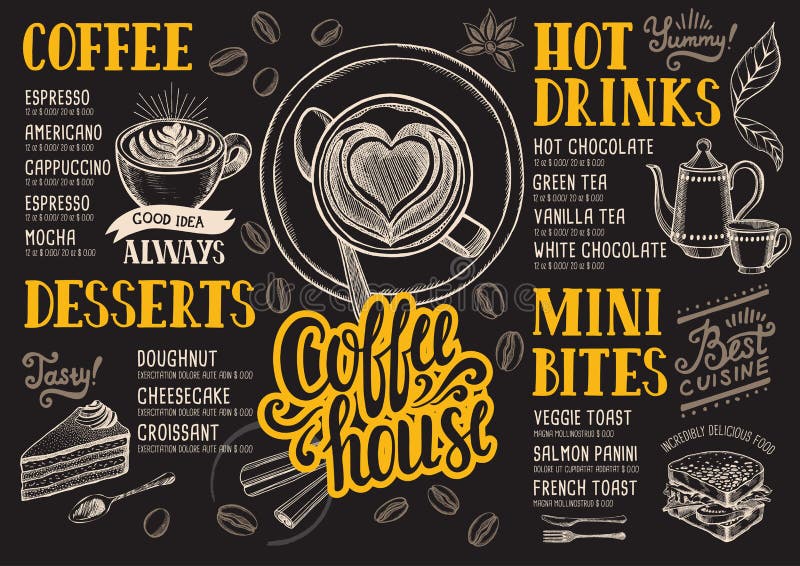 Doodle Style Restaurant Menu Stock Illustrations – 19,235 Doodle Style ...