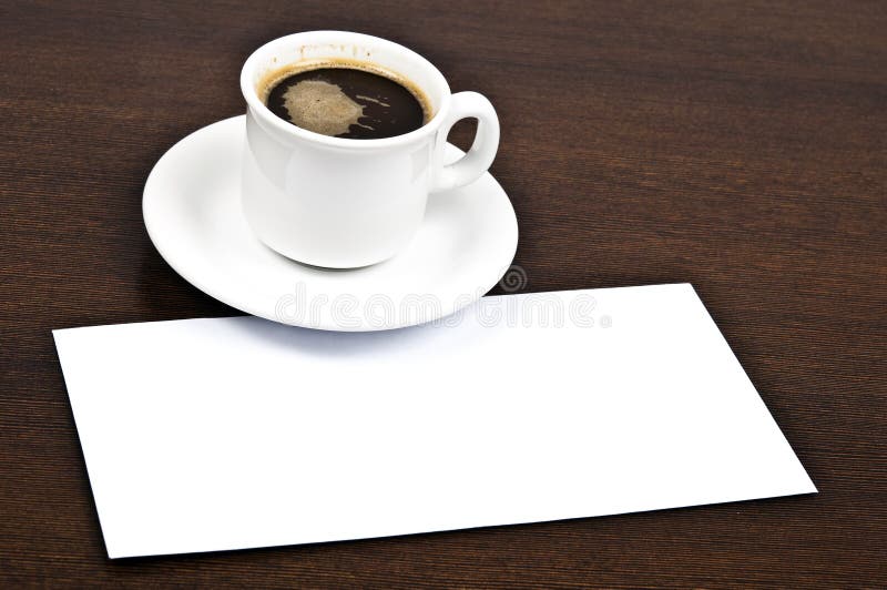 Coffee with message stock image. Image of espresso, empty - 20110899