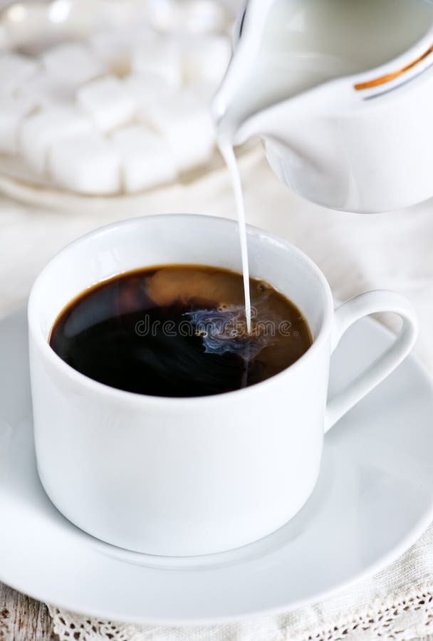 Coffee with milk stock image. Image of dairy, beverage - 29406087