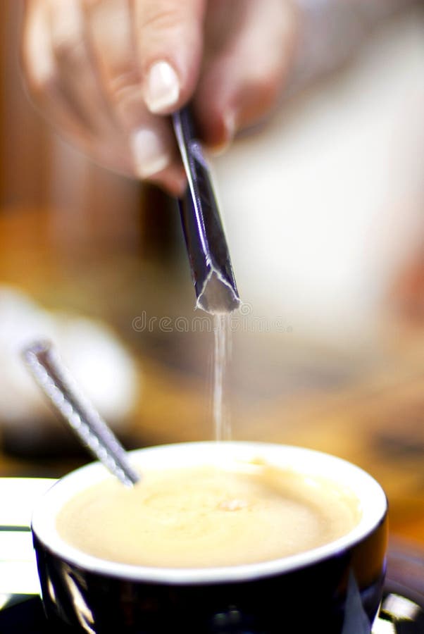 Coffee with milk stock photo. Image of black, porcelain - 3780586