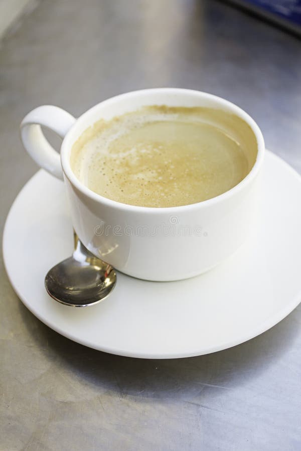 Coffee with cream stock photo. Image of milk, foam, breakfast - 80272098