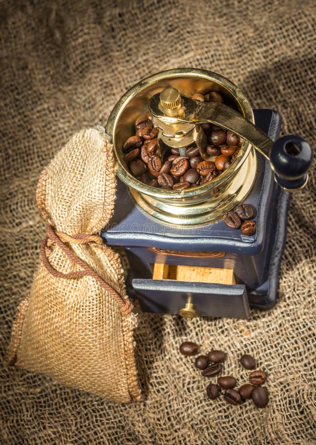 Coffee mill stock image. Image of macro, bronze, brass - 61635263