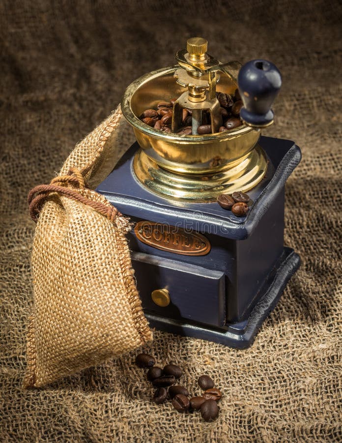 Coffee mill stock photo. Image of grains, concept, brew - 61635318