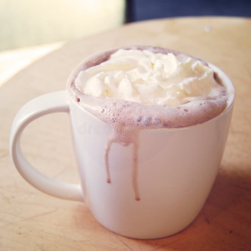 Coffee Mocha Milkshake with Cookies and Cream Stock Photo - Image of ...
